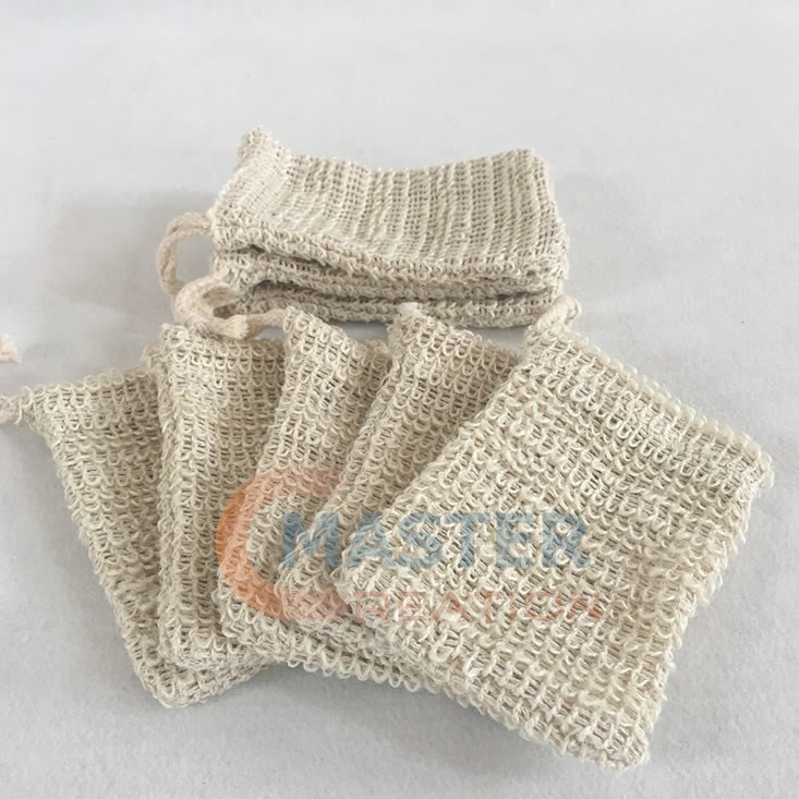 Exfoliating Loofah Pouch | Ramie Soap Bag | Bathing Bubble Bag | Master ...