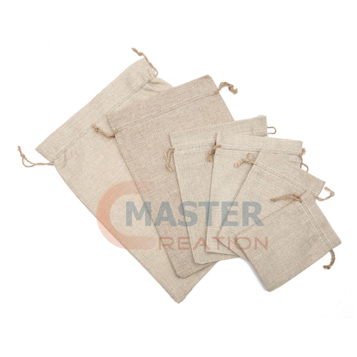 Linen Drawstring Pouch | Linen Pocket | Hessian Bag | Master Creation ...