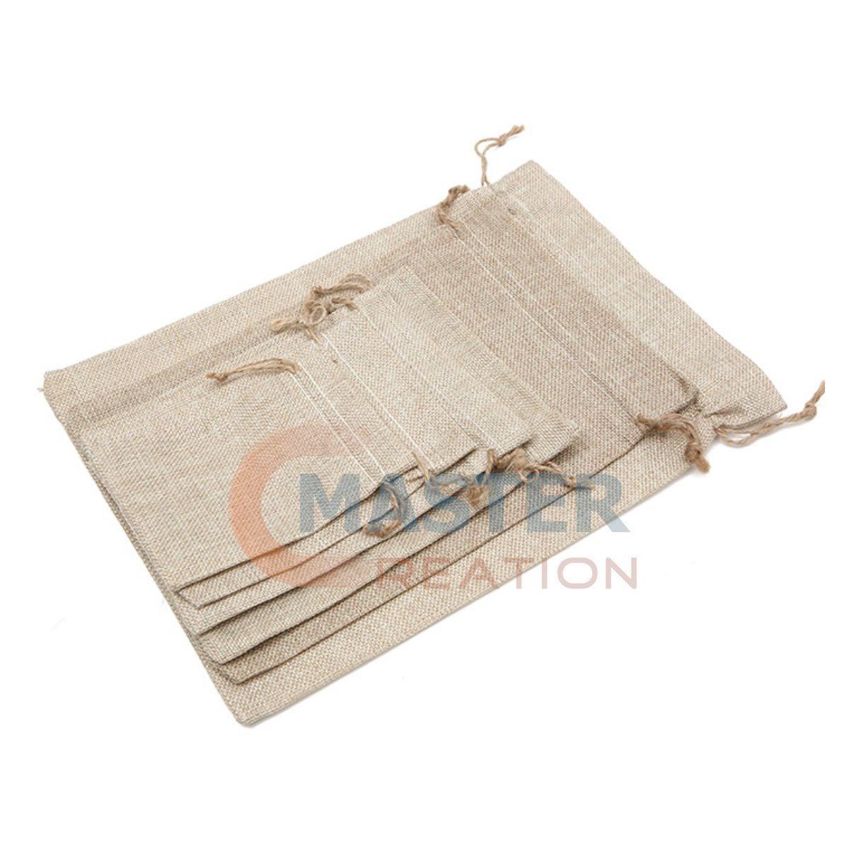 Linen Drawstring Pouch | Linen Pocket | Hessian Bag | Master Creation ...