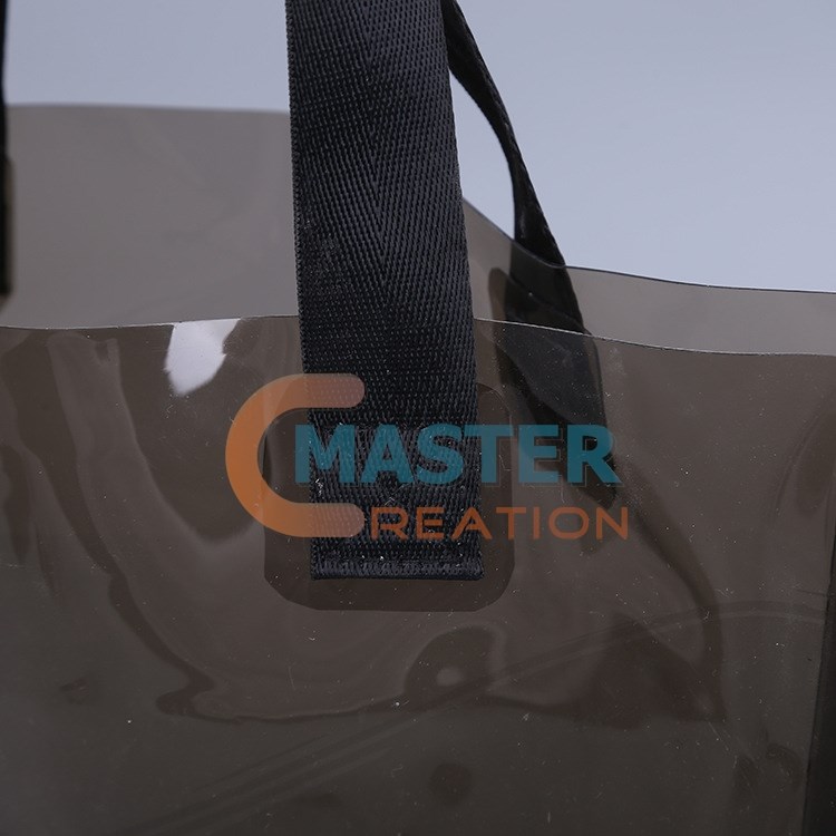 Black PVC Tote | Custom PVC Tote | Clear Black PVC Bag | Master ...