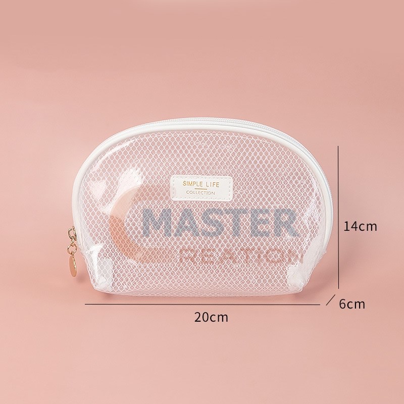 EVA Gauze Bag | Transparent EVA Gauze Bag | Semicircle Cosmetic Bag ...