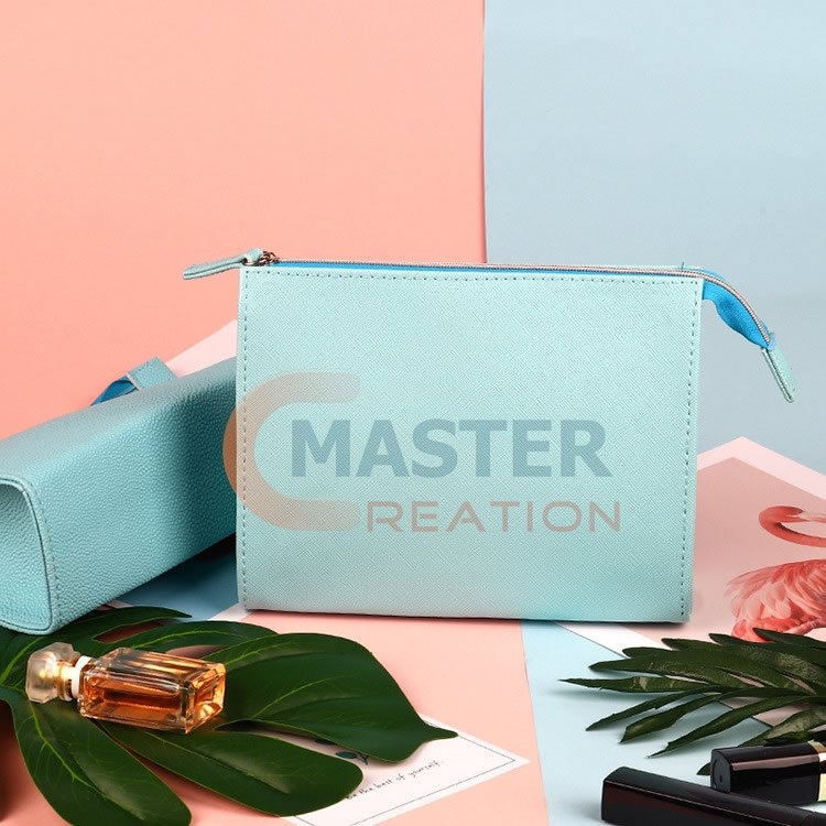 Cyan Leather Purse | Cross Pattern Bag | Cyan PU Leather Bag | Master ...