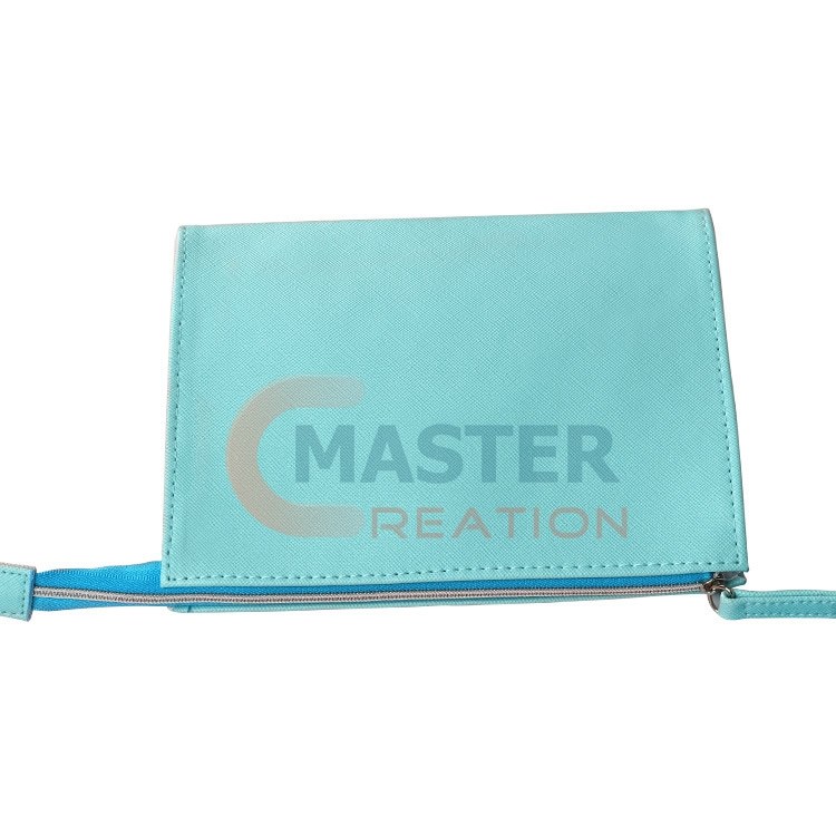 Cyan Leather Purse | Cross Pattern Bag | Cyan PU Leather Bag | Master ...