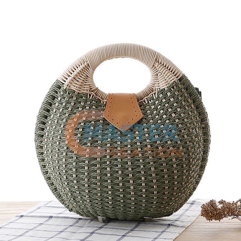Round Rattan Bag | Brown Rattan Bag | White Rattan Bag | Master ...