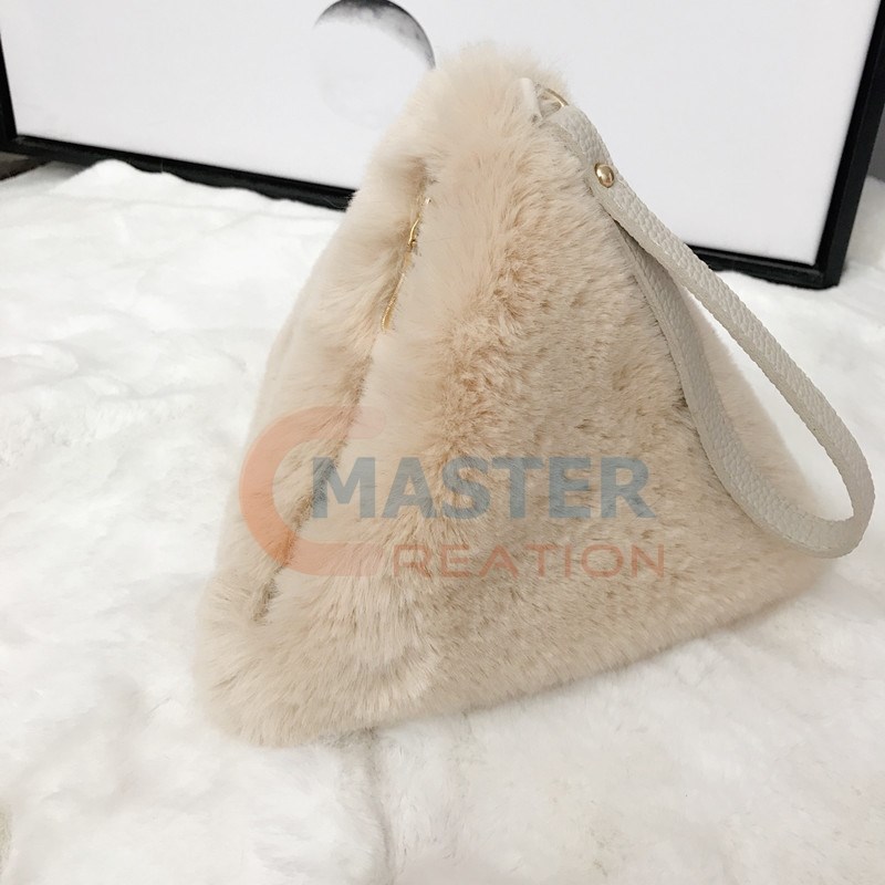 Triangle Plush Bag | Casual Plush Bag | Clutch Plush Bag | Master ...