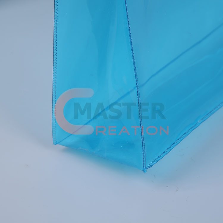 Clear Blue Tote | Blue PVC Tote | Clear PVC Handbag | Master Creation ...