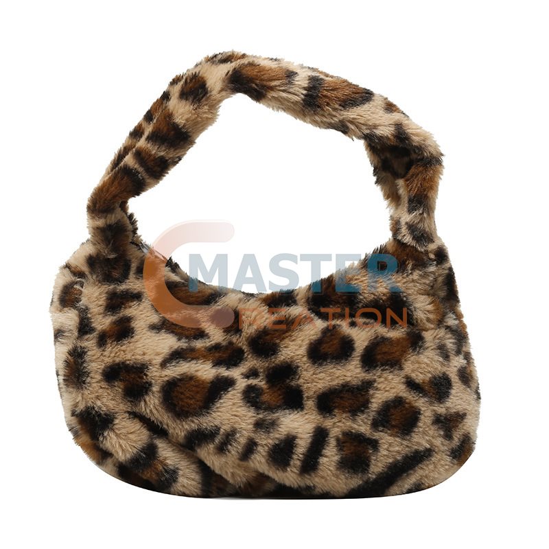 Pink Plush Bag | Autumn Plush Bag | Leopard Furry Bag | Master Creation ...