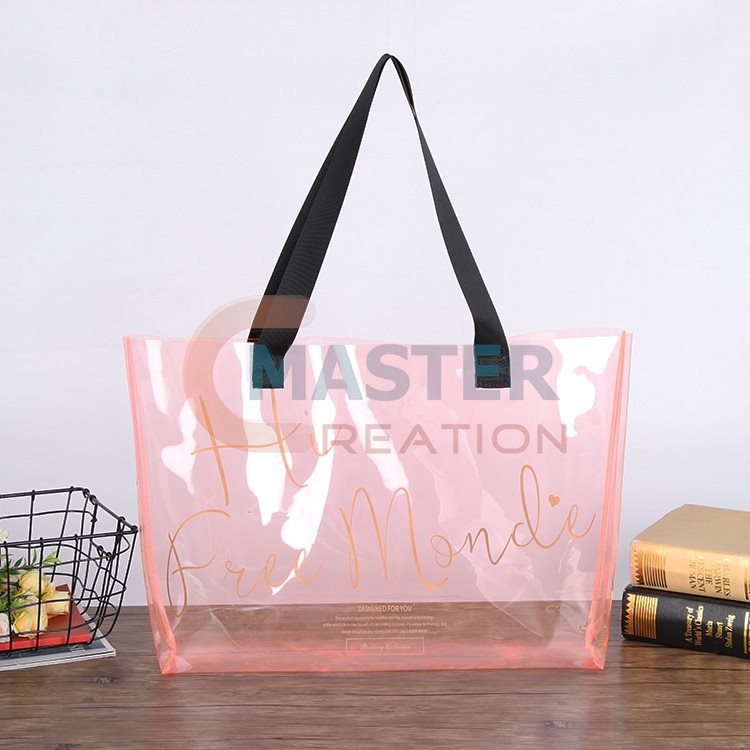 Transparent Tote | Translucent PVC Bag | Clear Logo Handbag | Master ...