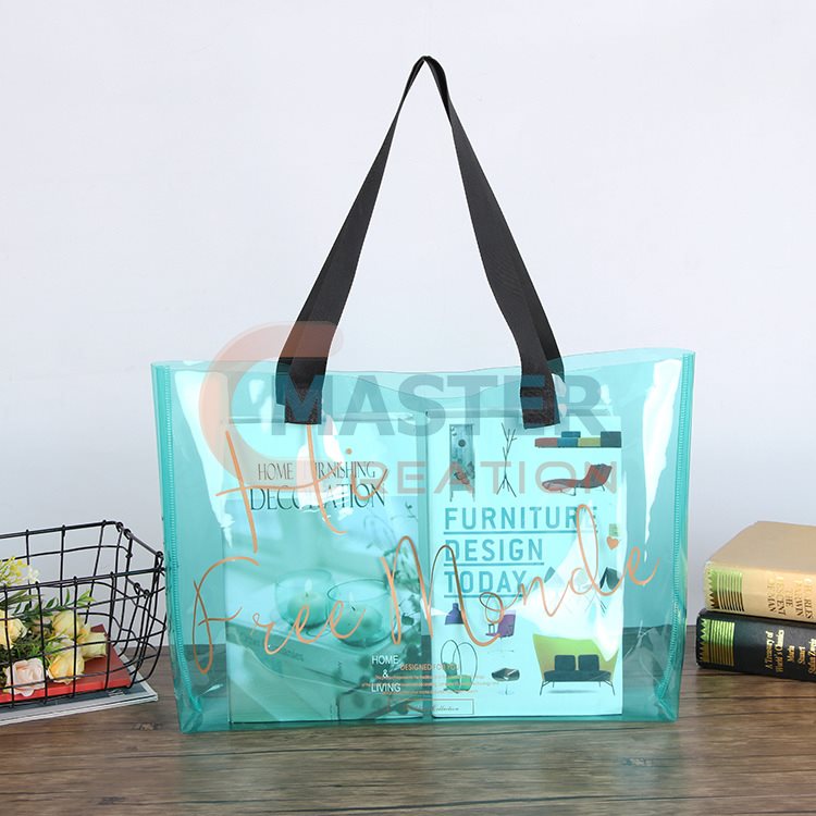Transparent Tote | Translucent PVC Bag | Clear Logo Handbag | Master ...