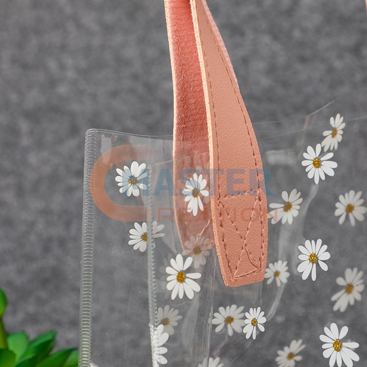 Clear Daisy Handbag | Daisy Print Handbag | Clear PVC Tote | Master ...
