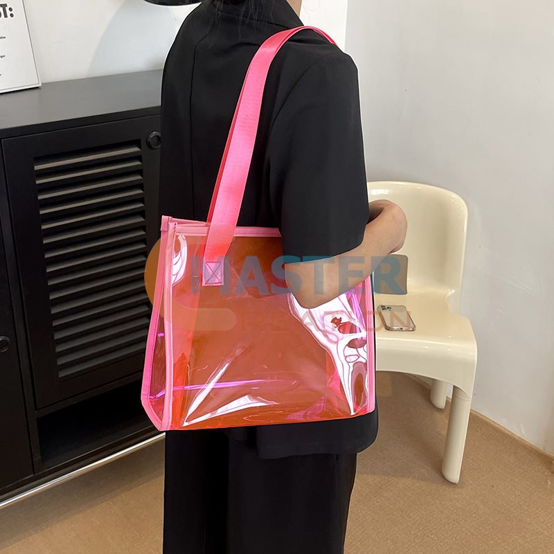 PVC Summer Bag | PVC Shoulder Bag | Green PVC Tote Bag | Master ...