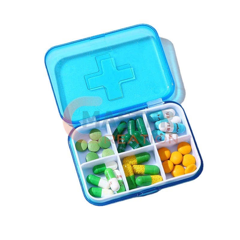 First Aid Box | Pill Carrying Box | Blue Pill Box | Master Creation ...