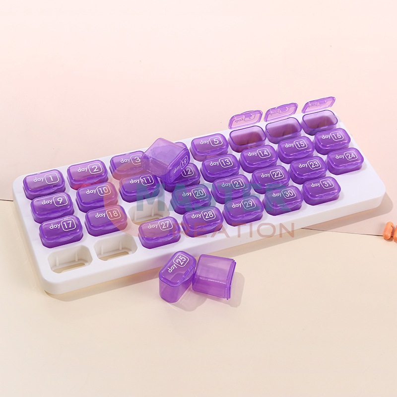 Monthly Pill Box | Squre Grids Box | Multiple Grids Box | Master ...